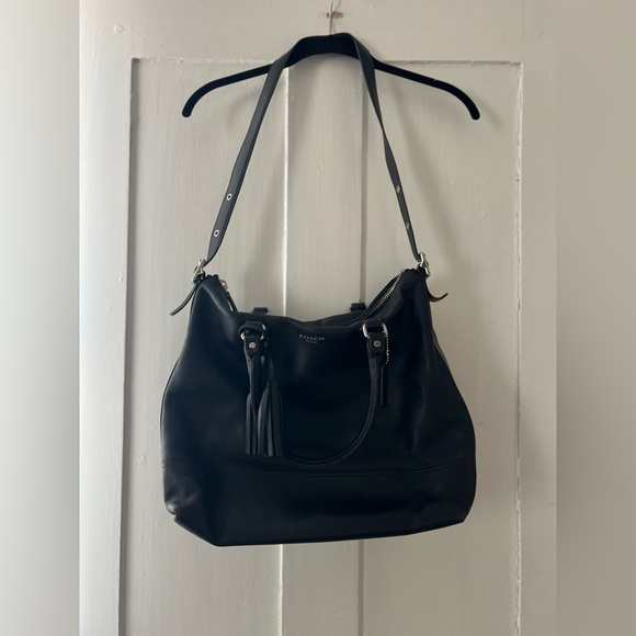 Coach | Bags | Coach Black Genuine Leather Legacy Rory North South ...